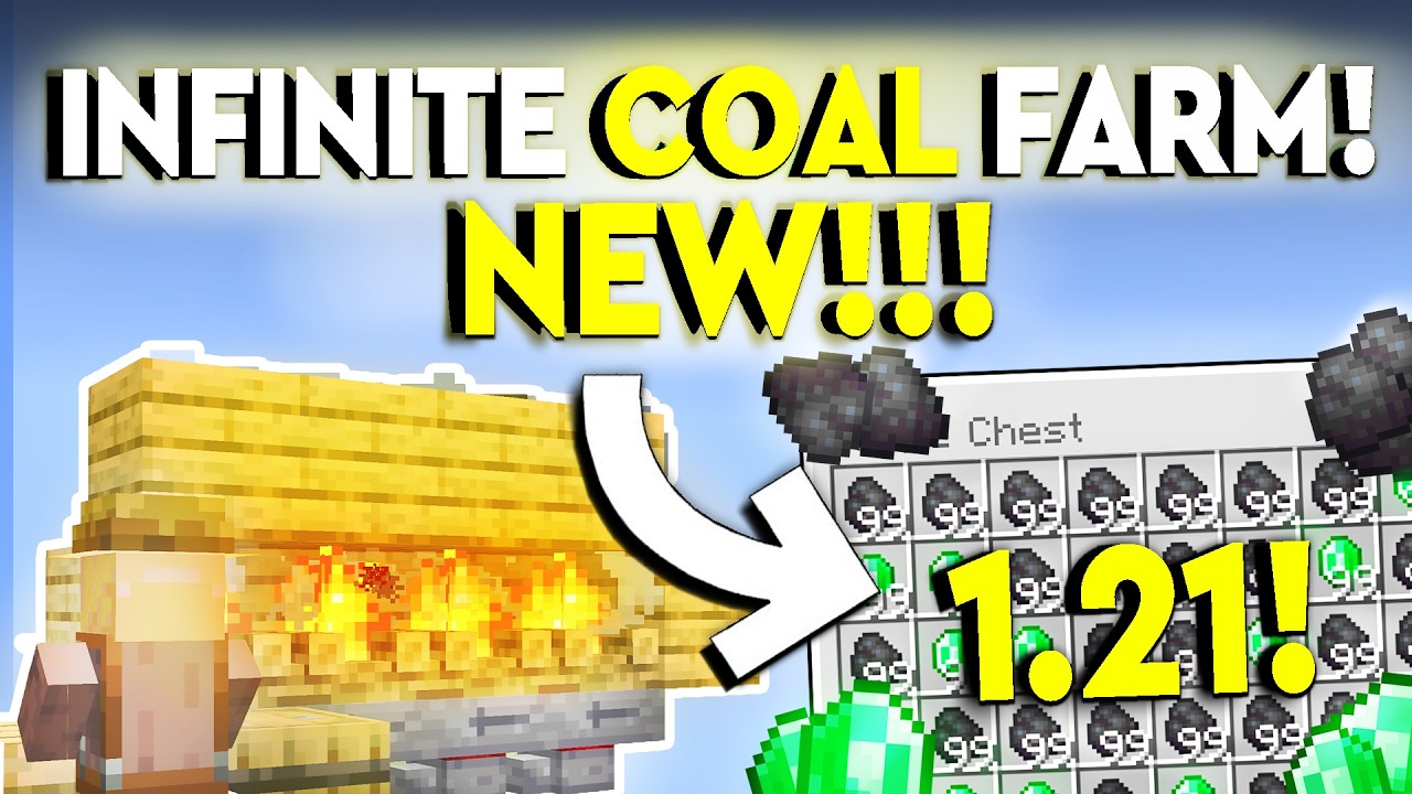 BEST 1.21 INFINITE COAL FARM Minecraft Tutorial - EASY & CHEAP ...