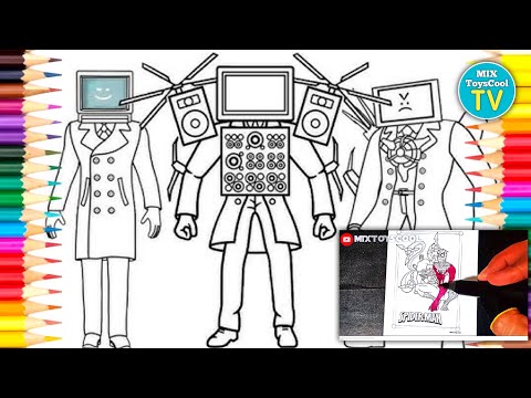HOW TO DRAW SPIDERMAN | COLORING SPIDERMAN MIX OCTOPUS ROBOT #octopus #robot #spiderman