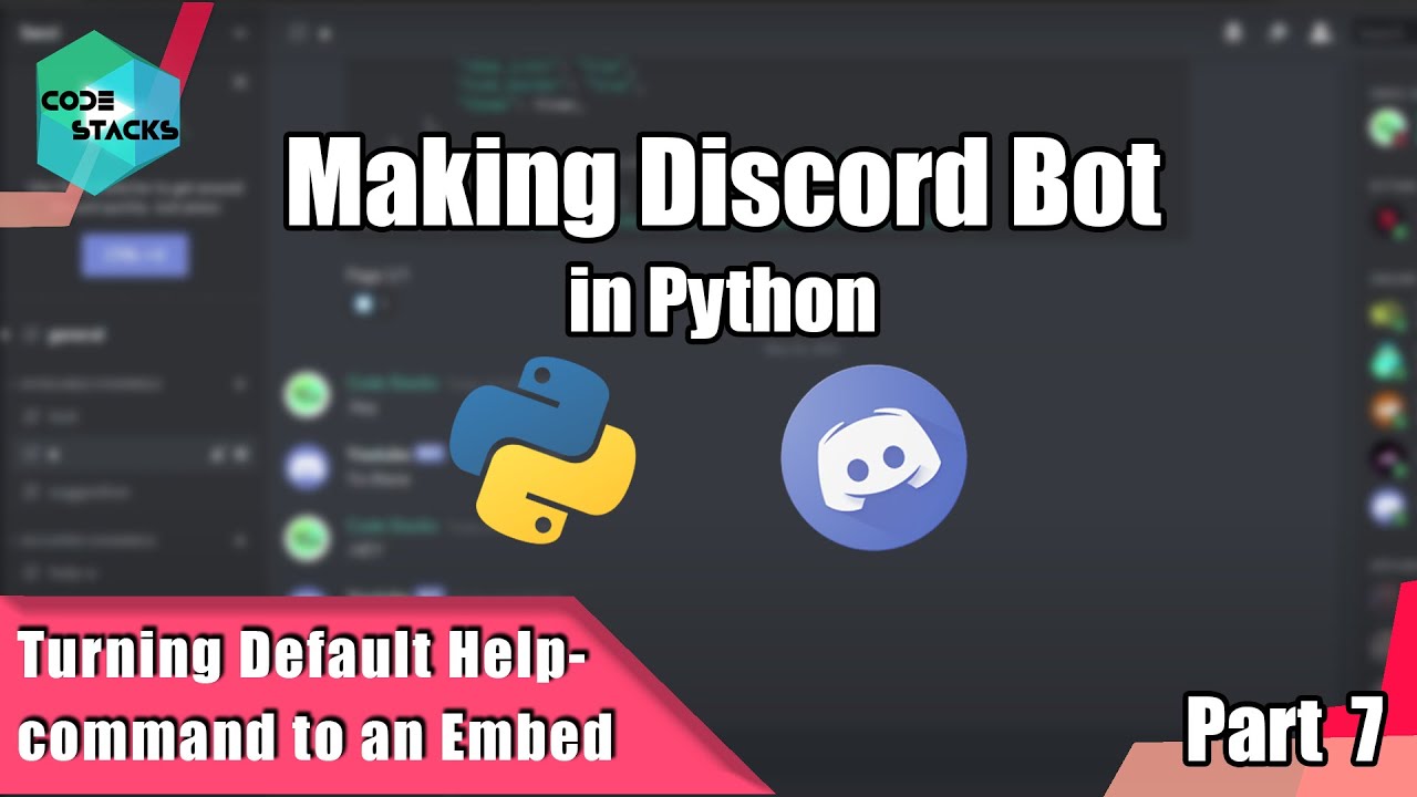 Discord Bot Python || Changing the default help command to Embed