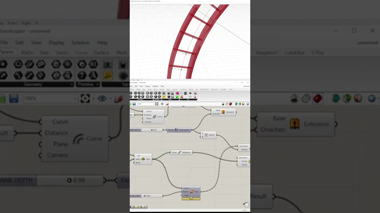 Parametric Architecture Grasshopper #rhino3d #3ddesigninrhino #parametricarchitecture  #grasshopper