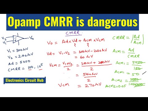 How CMRR Affects Op-Amp Output | Understanding Common-Mode Rejection Ratio