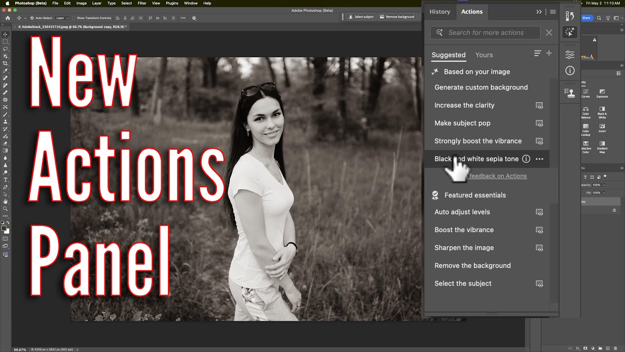 The NEW Actions Panel in Photoshop