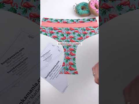 How to sew fancy bikini panties easy #sewing #diybikini #sew #sewingtips #seweasy #sewinghacks