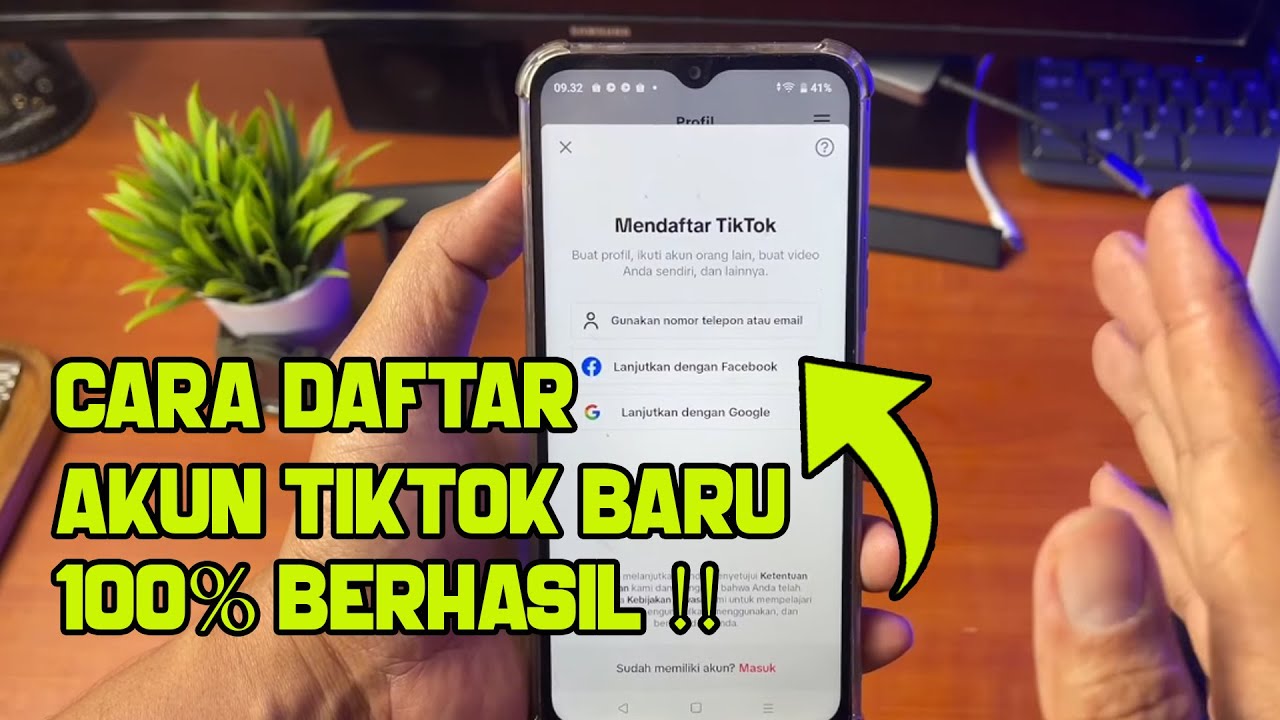 Cara buat akun tiktok baru di hp android
