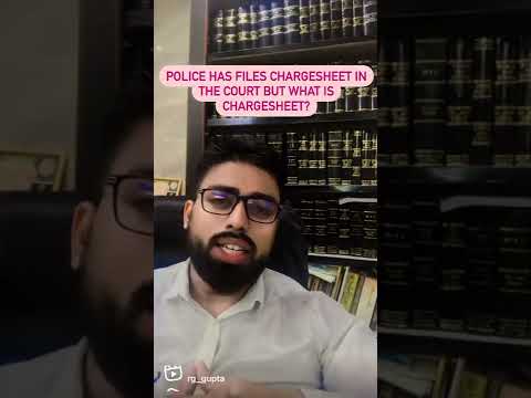 Police has filed chargesheet in the Court but what is chargesheet? #shorts