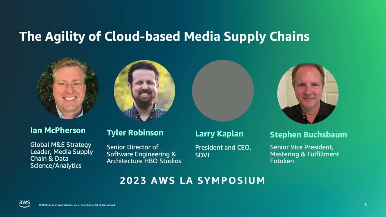 [Breakout session] The Agility of Cloud-based Media Supply Chains