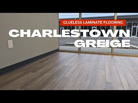 Charlestown Greige Gluless Laminate Flooring From Hydroshield