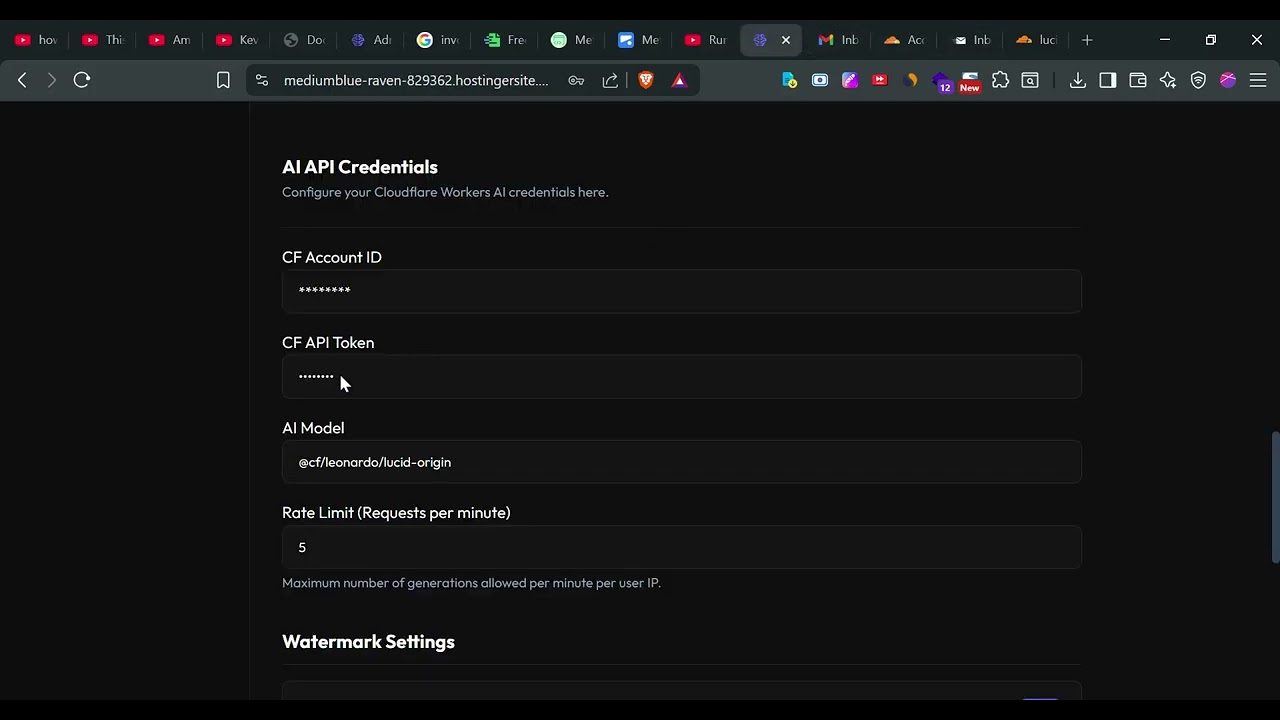 How to get an api key for the ai image generator php script on codester