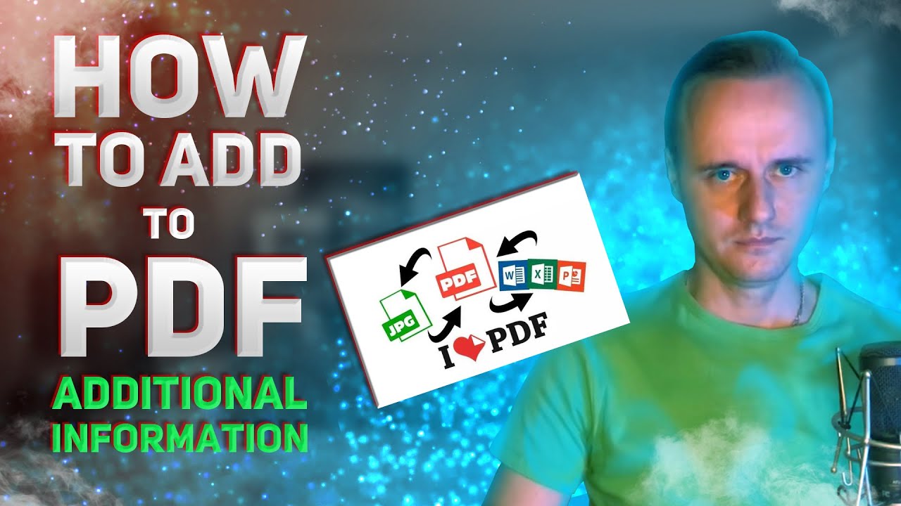 How to add to pdf additional information?