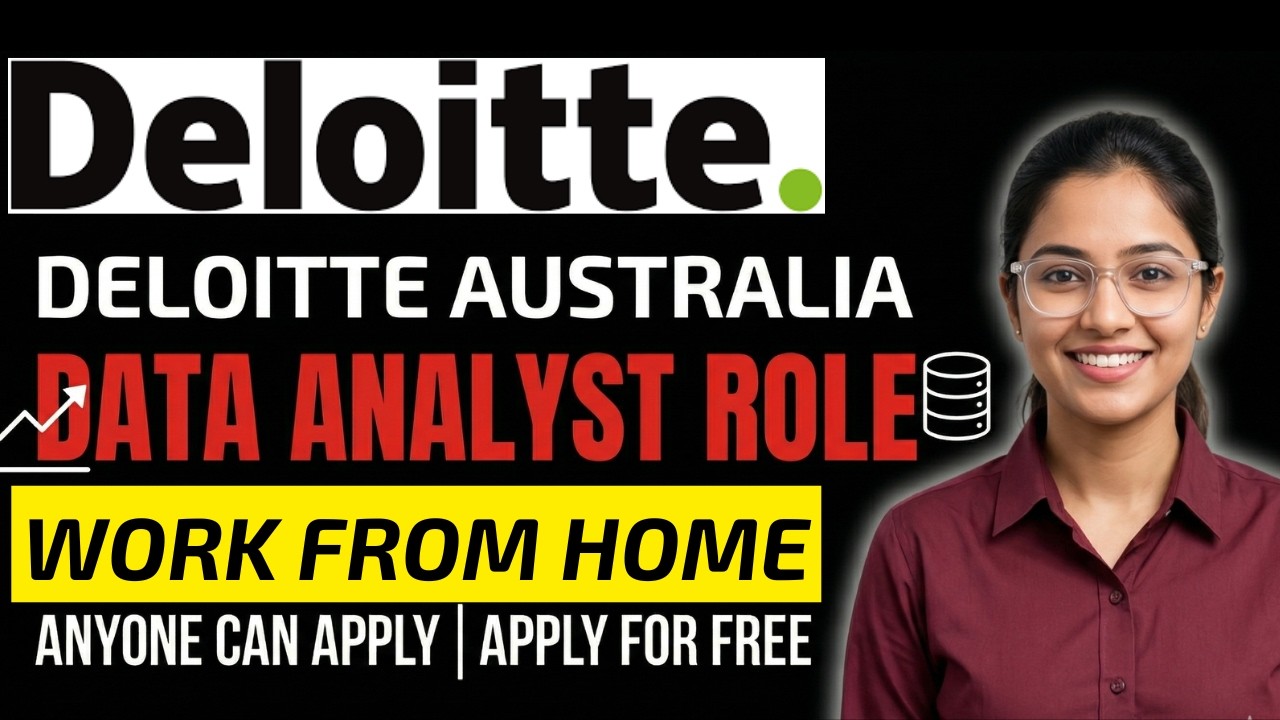 Deloitte Australia Data Analyst Internship 2026: WFH