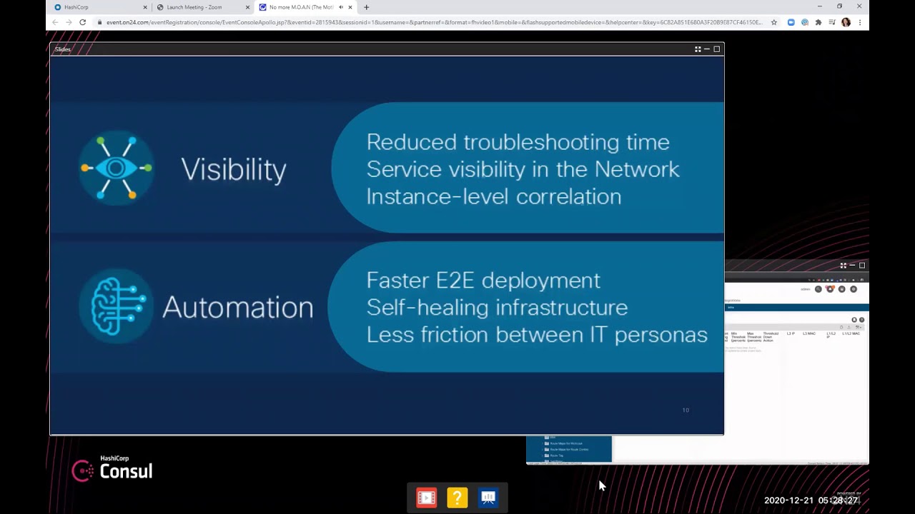 No more Mother of All Networks: Redefining the Intelligent Network with Cisco ACI & HashiCorp Consul