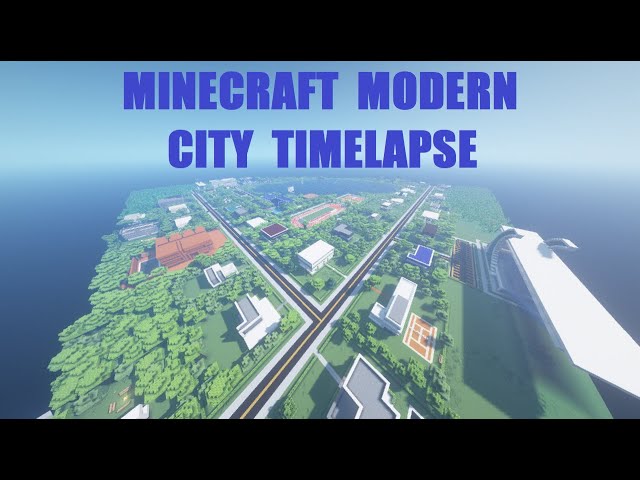 Modern Town - ideal for Survival Game Minecraft Map