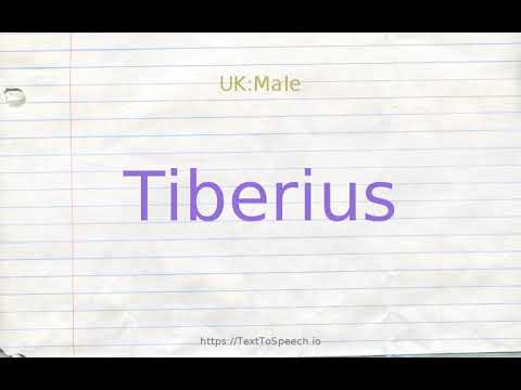 How to pronounce tiberius