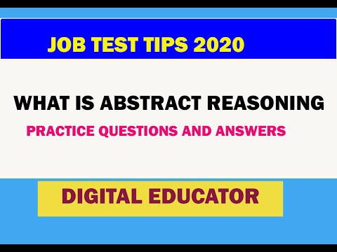 What is Abstract reasoning | Simple Explanation 2020