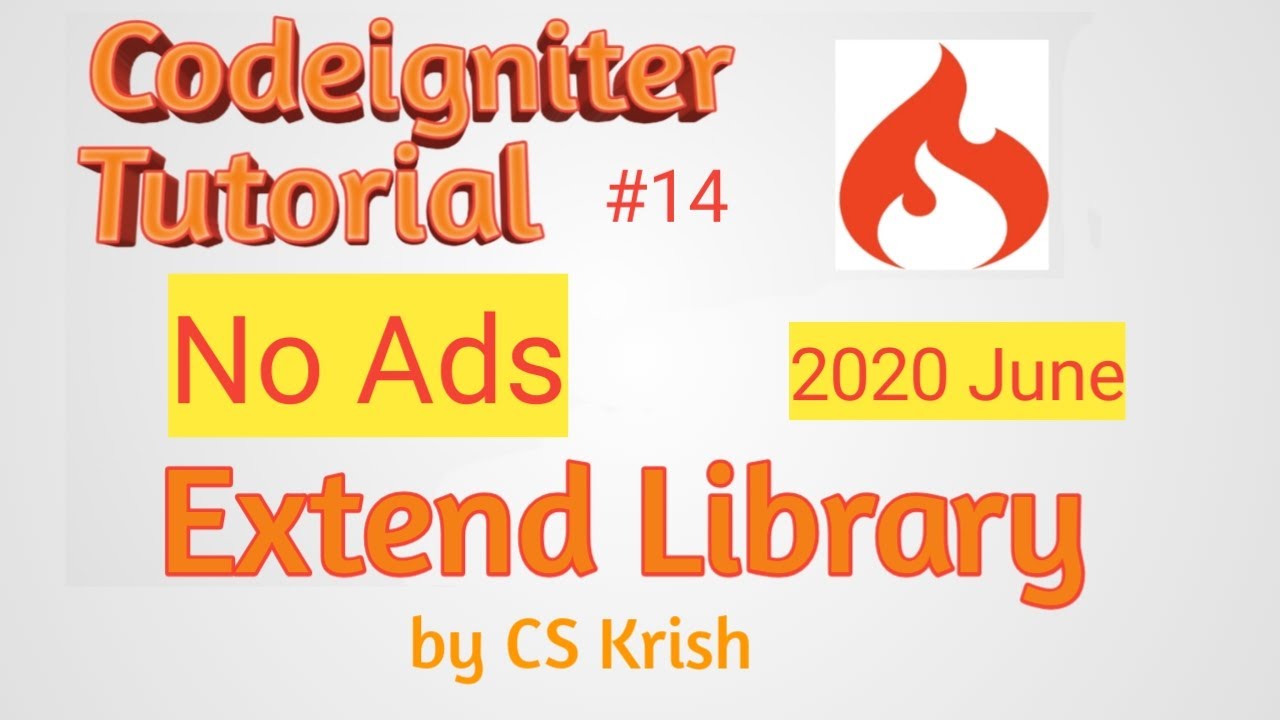 Extend Library Codeigniter Tutorial in hindi