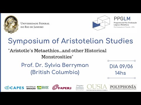 "Aristotle’s Metaethics and other Historical Monstrosities", Sylvia Berryman (British Columbia)
