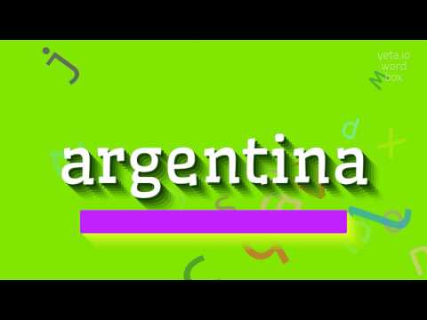 How to say "argentina"! (High Quality Voices)