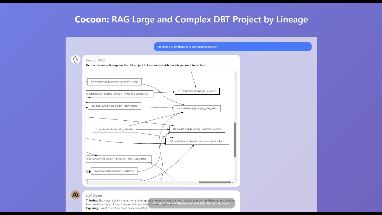 Cocoon: RAG for Large Data Pipeline