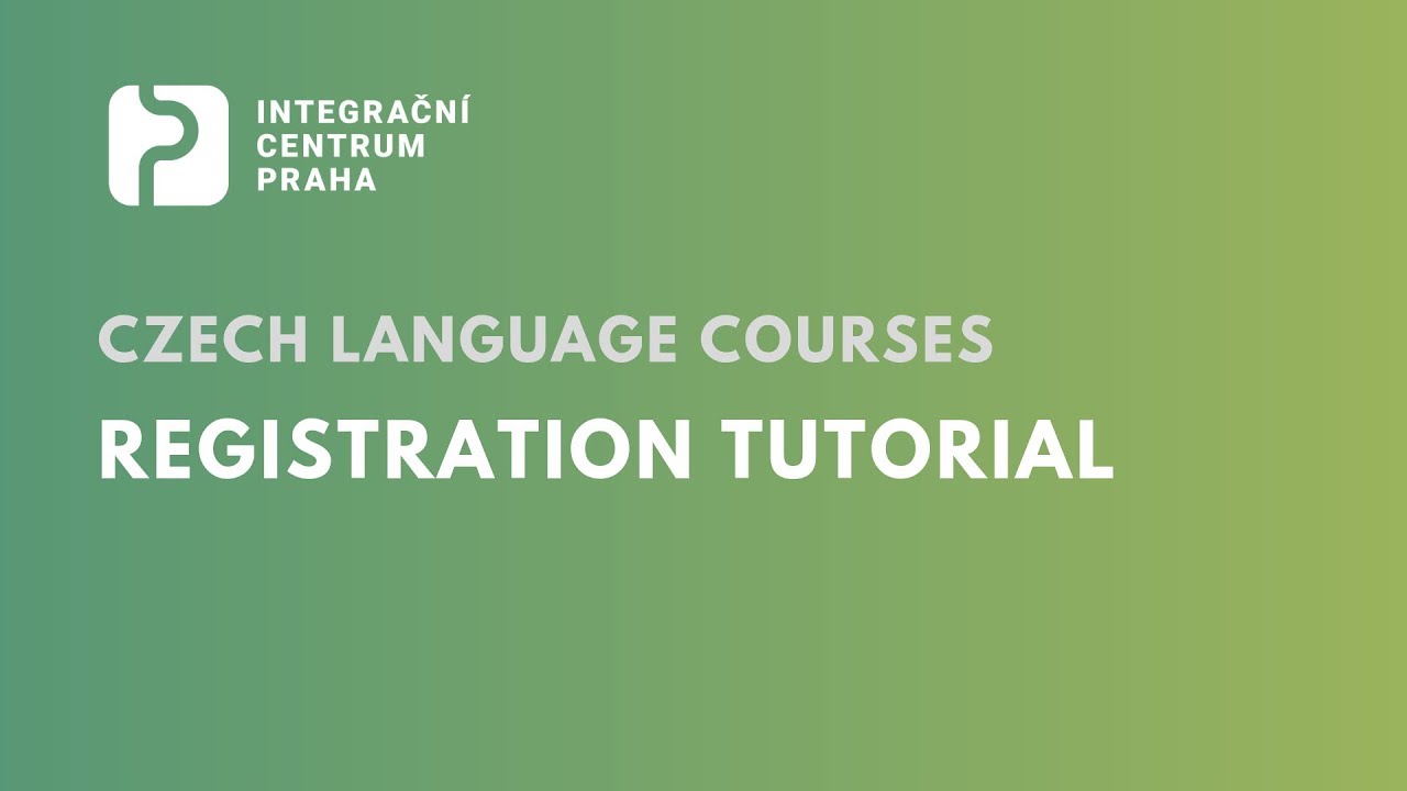 Czech language courses - Registration tutorial 2019