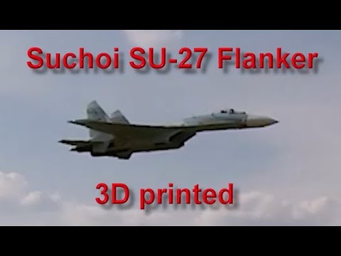🛩️ 3D printed SU-27 Flanker scale 1/13.5 with equipment from MotionRC ...