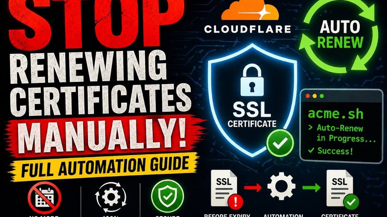 Stop Renewing Certificates Manually! Full Automation Guide