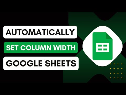 How To Automatically Set Column Width In Google Sheets Auto Fit - Quick Guide