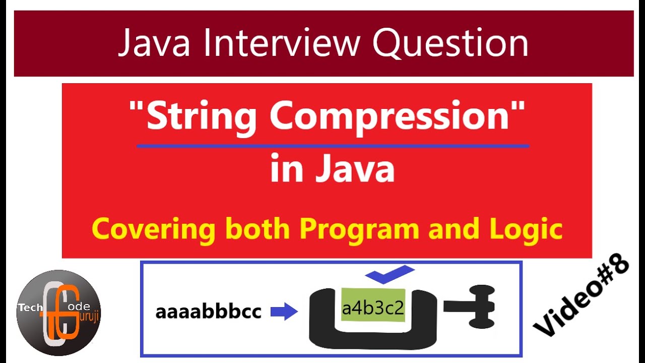 String Compression in Java | Interview Question