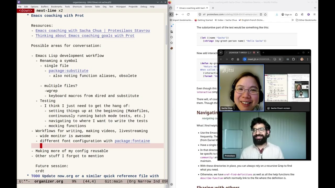 Yay Emacs 10: Talking to Prot about Emacs workflows