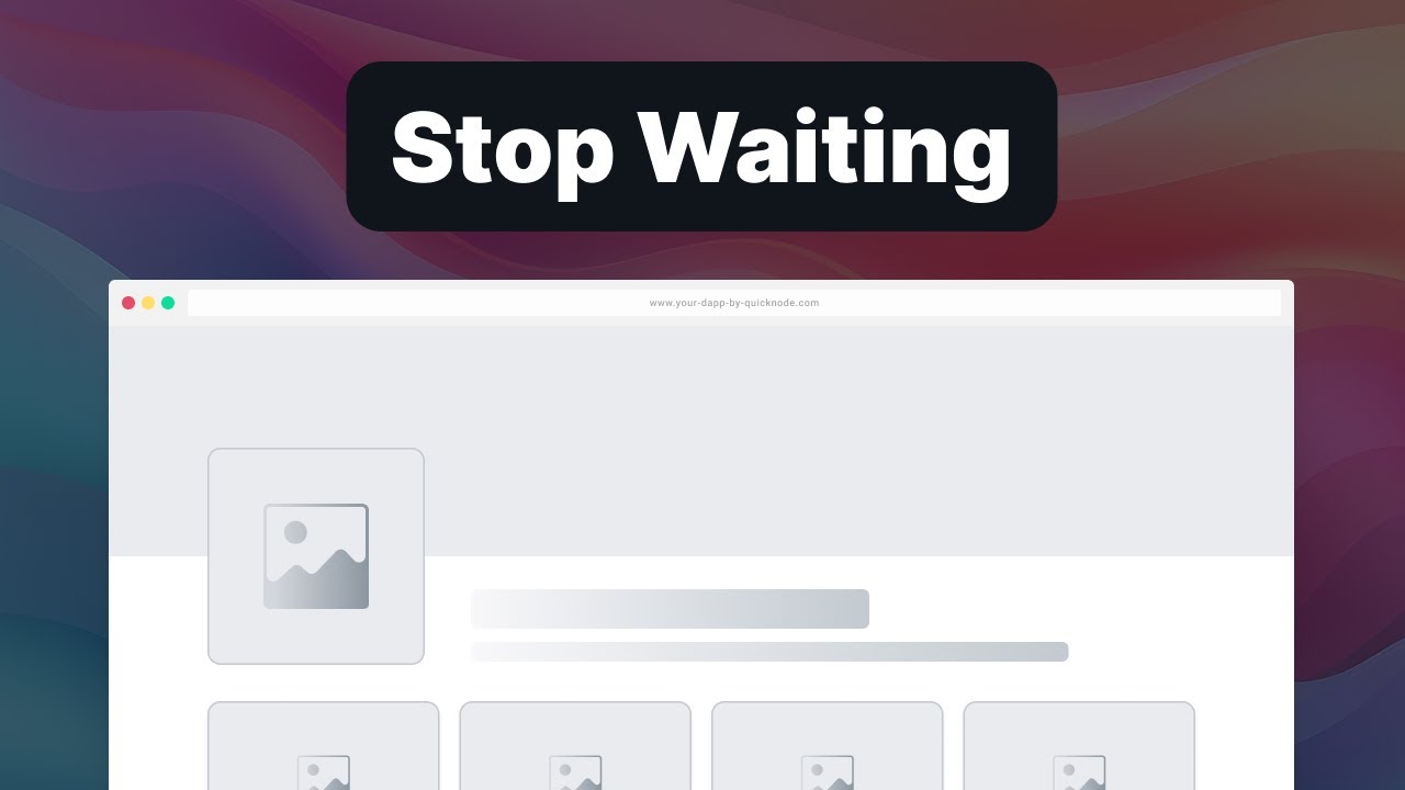 Stop Waiting | Supercharge your RPC and IPFS with QuickNode
