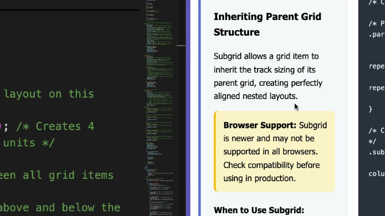 CSS Grid 3 - Explicit vs Implicit Grids, Subgrid and Grid Template Areas