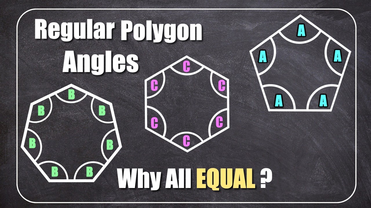Why ALL Regular Polygon Angles Are The SAME ? #gcse #geometry #polygon