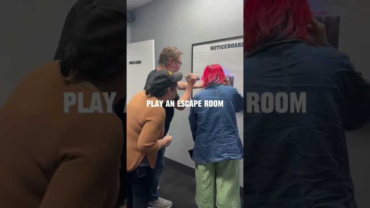 your sign to play an escape room