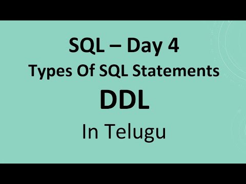 SQL Day 4: DDL Statements