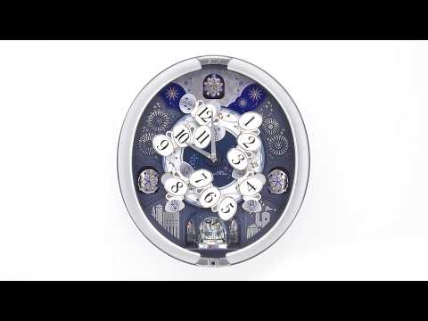 Seiko Clocks - QXM379S Seiko Glittering Starry Night Melodies In Motion #1 Best Seller