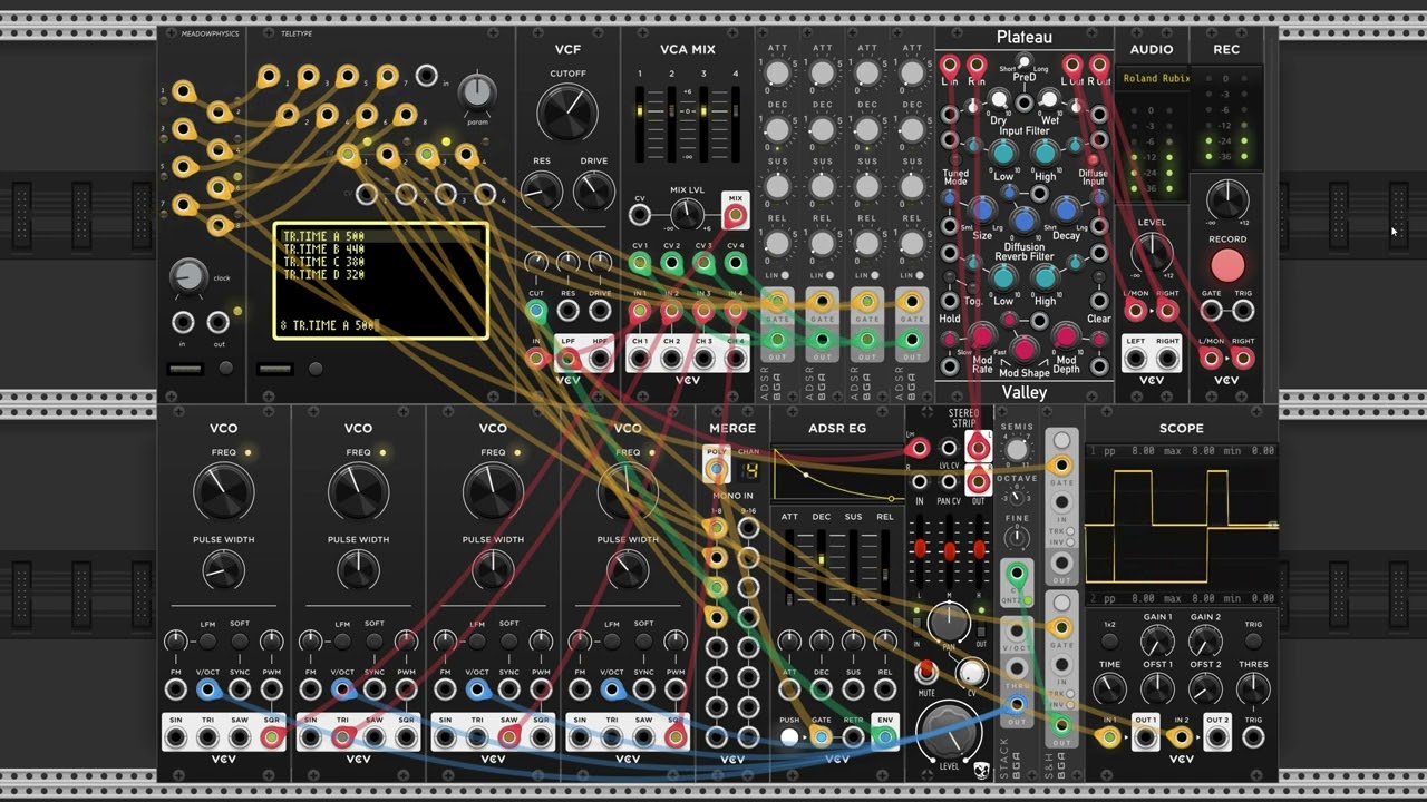 Monome Teletype Studies  Part 1: Navigating and making edges