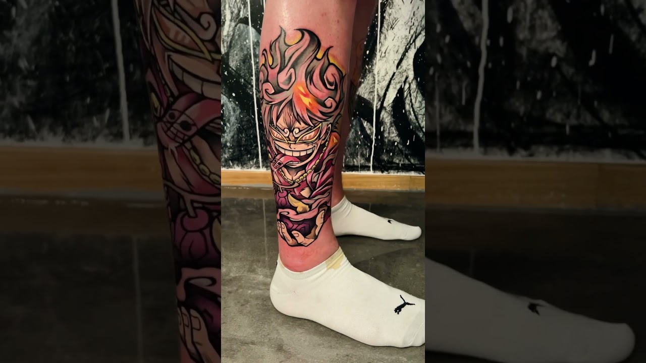 Monkey D Lufamingo One Piece Tattoo Fusion #onepiece #doflamingo #luffy @inkademy