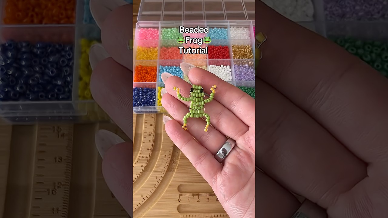 Beaded Frog Tutorial 🐸✨ #Frog #Beads #Tutorial
