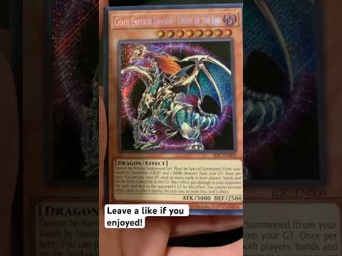 The Chaos Emperor Dragon has been Pulled! Opening Yu-Gi-Oh! Invasion of Chaos Pack! #yugioh #shorts