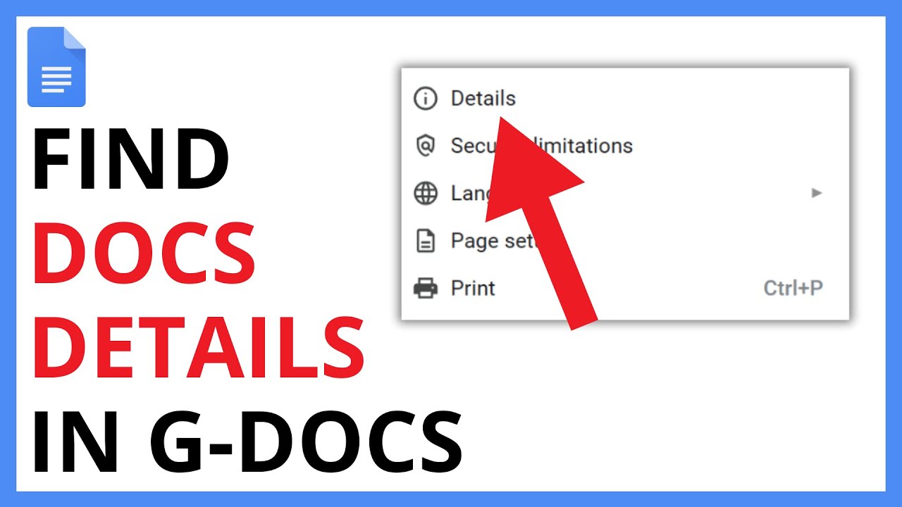 How to Find Document Details in Google Docs [QUICK GUIDE]