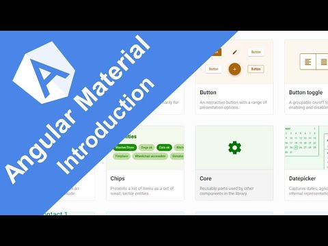 Angular Material - 1 - Introduction