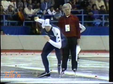 Winter Olympic Games Calgary 1988 - 1000 m start skaters