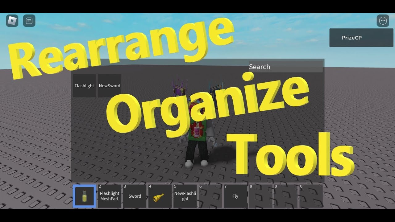 How to Rearrange and Organize Your Roblox Tools | Roblox Studio Tutorial