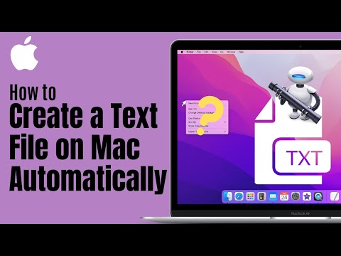 How to Create a Text File in a Folder on Mac Automatically (Like Windows)