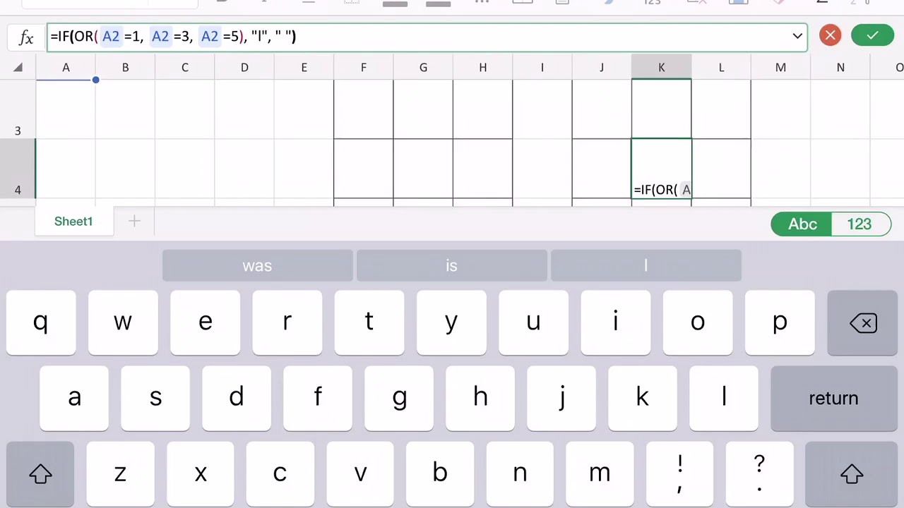 How to simulate two dice throws on EXCEL 2.20 Ipad