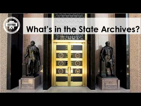 Research Webinar: Introduction to the Texas State Archives (Part 1) - July 23, 2021