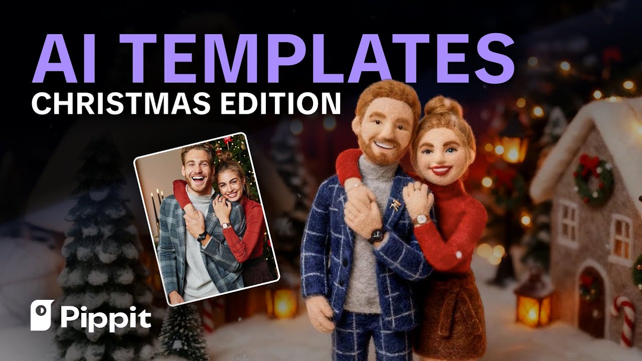 Pippit Feature Updates | How to Use Christmas Templates