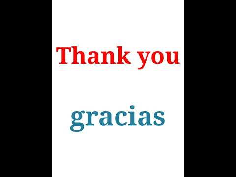Thank you in spanish #shorts #pronunciation #trending #language #gracias #spanish #español #spain