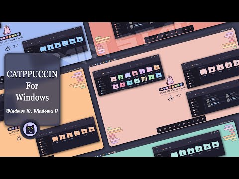Catppuccin for windows || New windows11 theme 2022