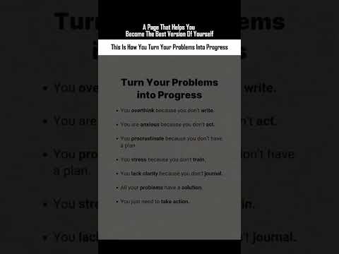 Turn your problem into progress #selfinprovement #motivation #mindset #wisdom #habits
