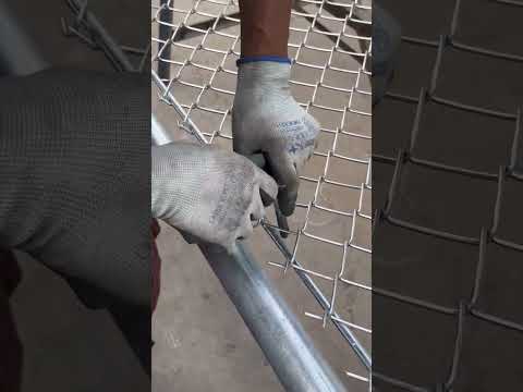 Galvanized stainless steel wire mesh assembly process